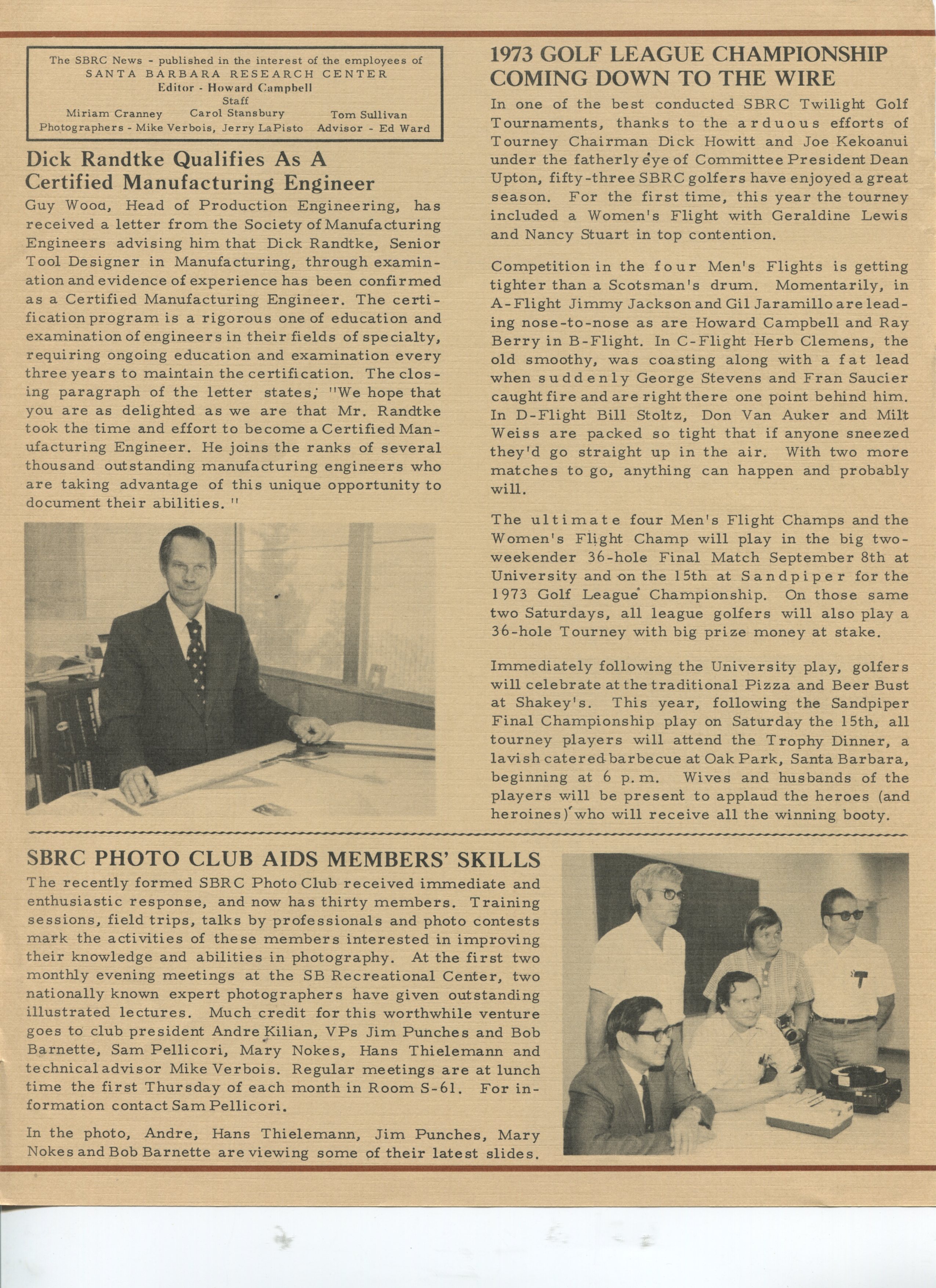 1973 SBRC News – SBRC-SBRS History