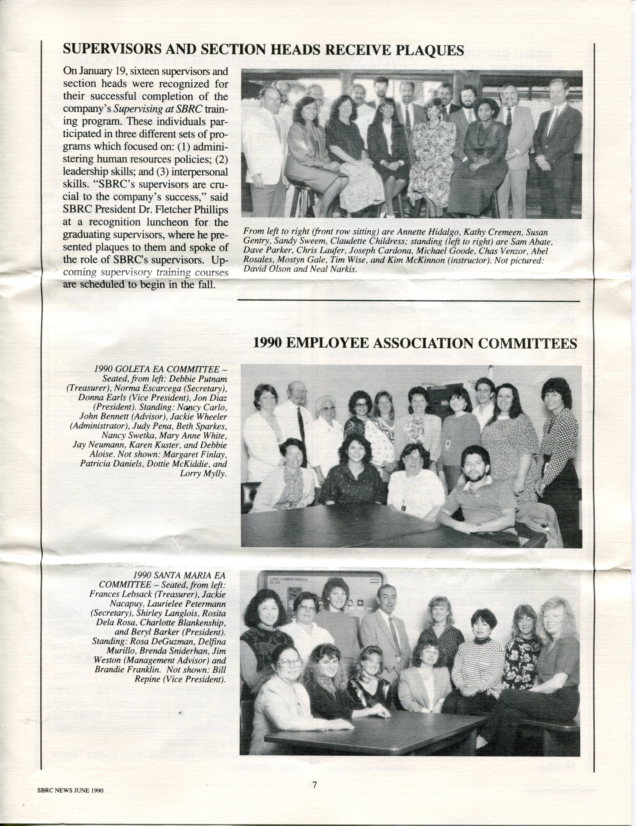 1990 SBRC News – SBRC-SBRS History