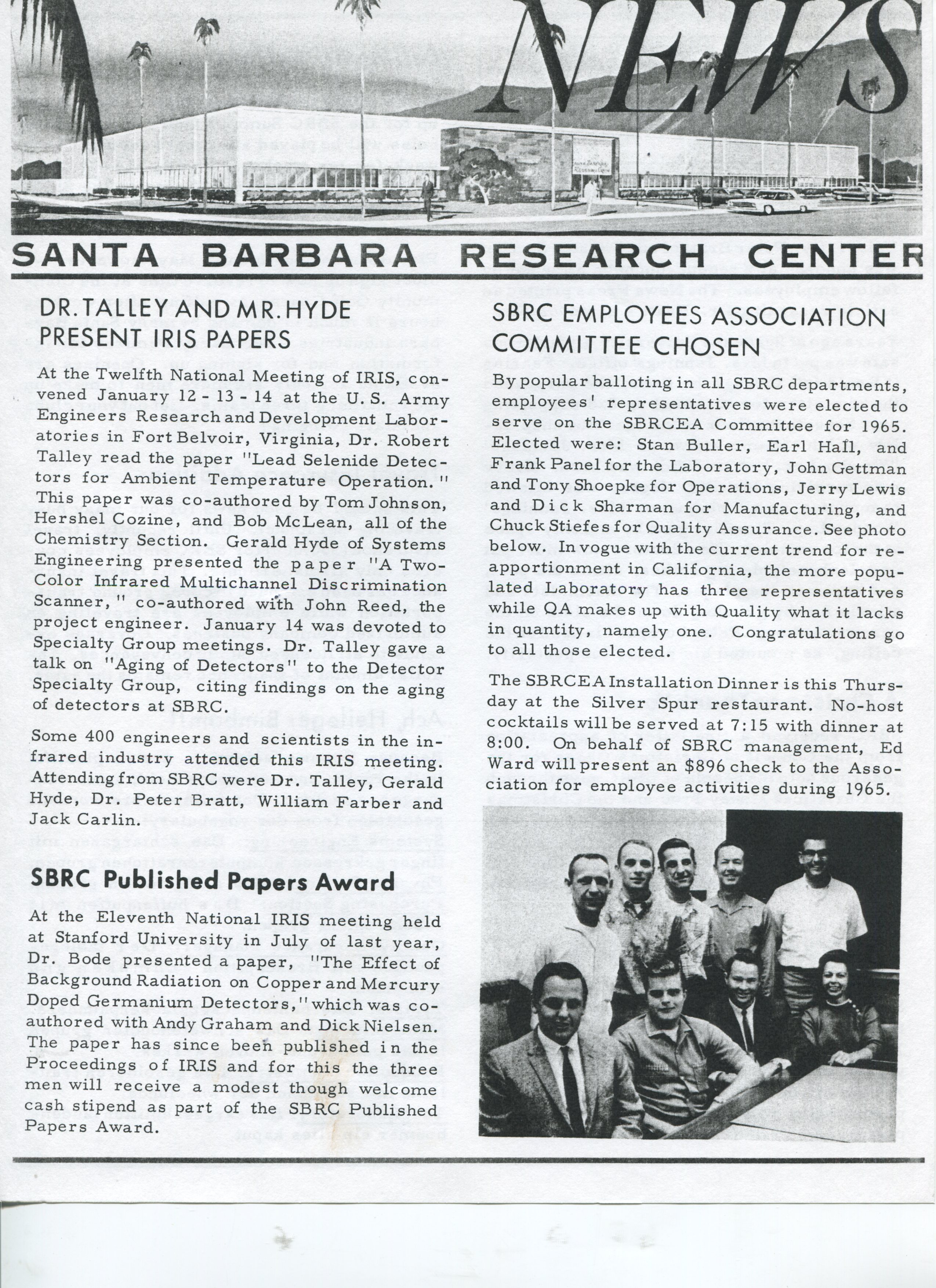 1965 SBRC News – SBRC-SBRS History